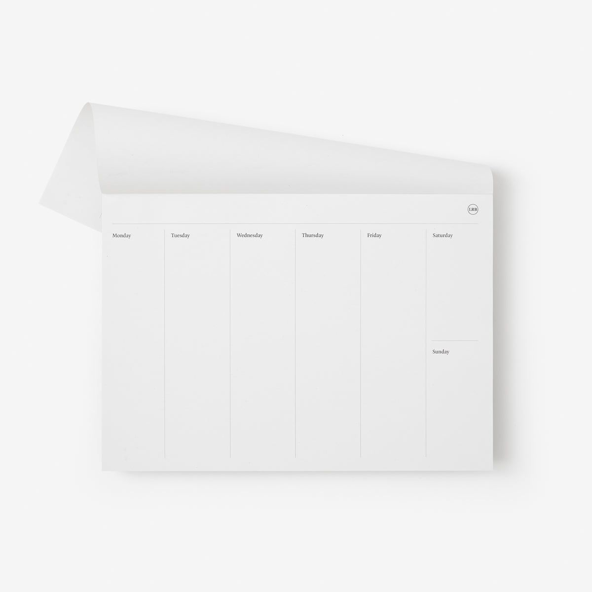 A4 Weekly Desk Planner – The LRB Store